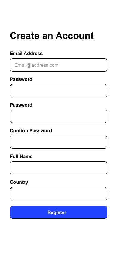 Log in / Sign up page project | Uxcel